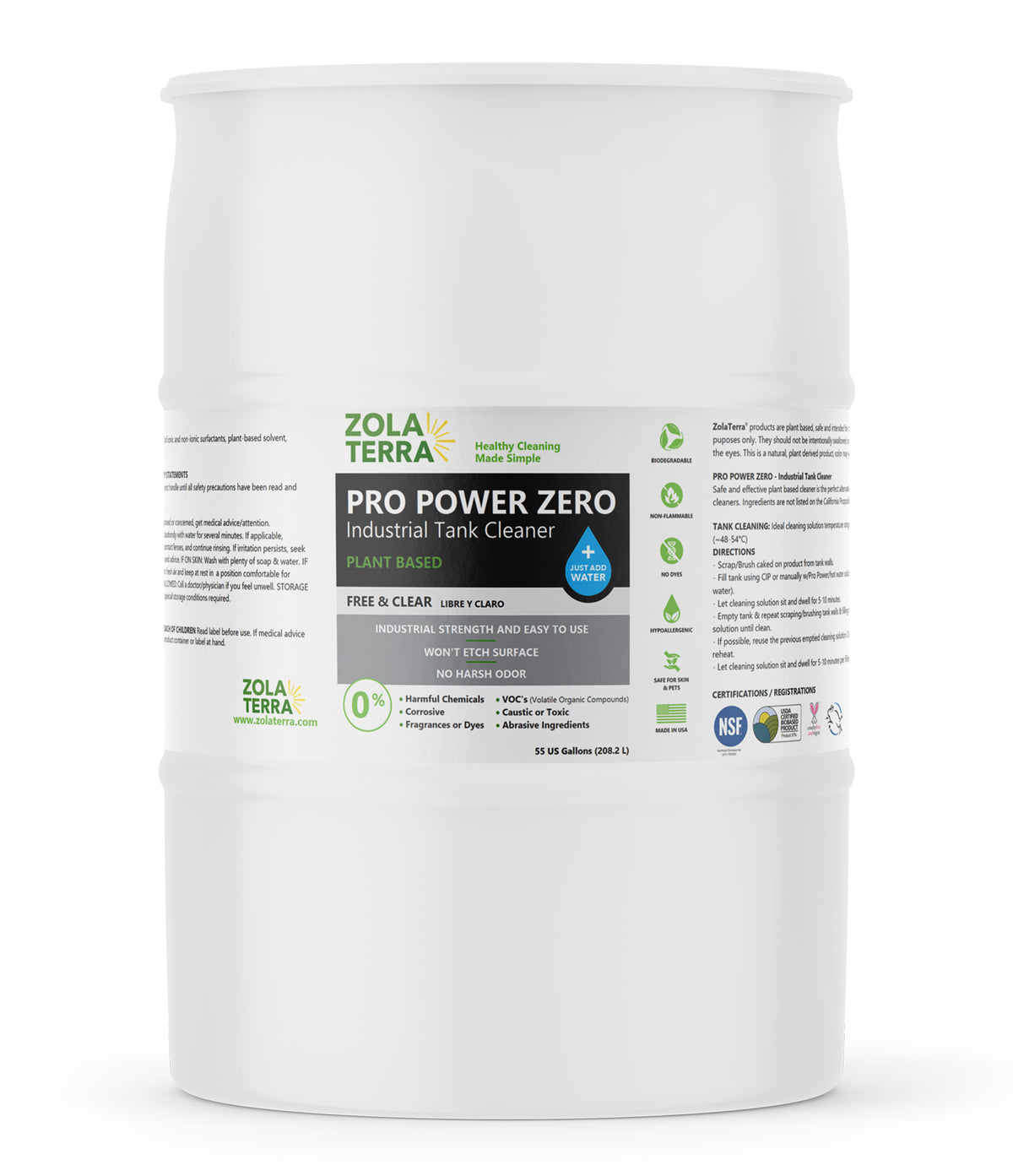 Pro Power Zero Industrial Tank Cleaner — ZolaTerra